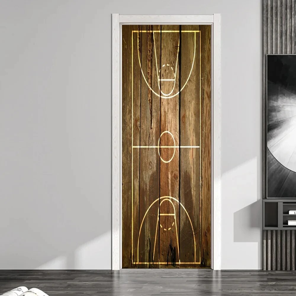Moren Art door Decal Decal Bedroom living Room decoration Self-adhesive ...