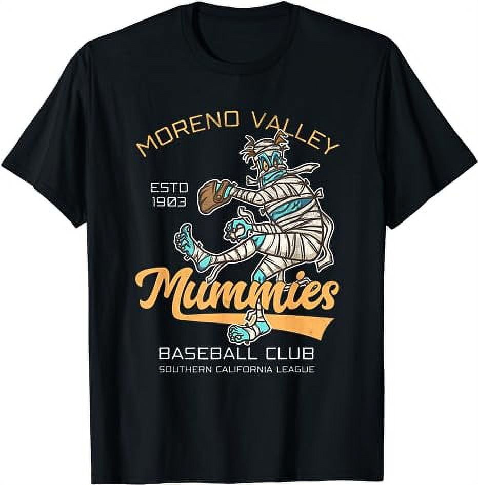 Moreno Valley Mummies Minor League Retro Baseball Team T-Shirt ...