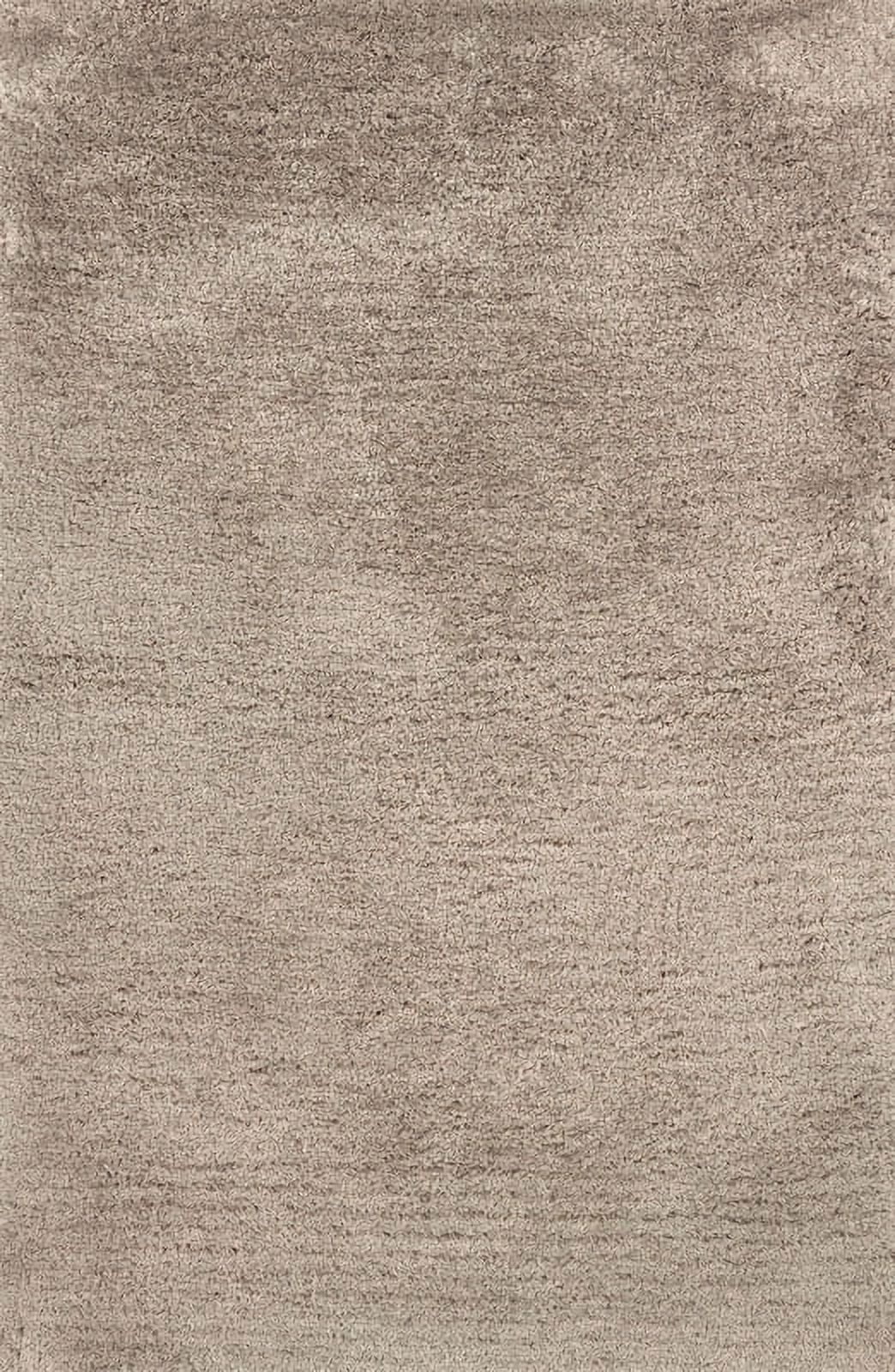 Moretti Bella Shag Area Rug 81109 Beige Solid Shag 5' x 7' Rectangle ...