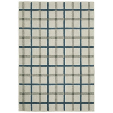 SAFAVIEH Large Living Room Indoor Kilim Jasmine Checkered Wool Area Rug ...