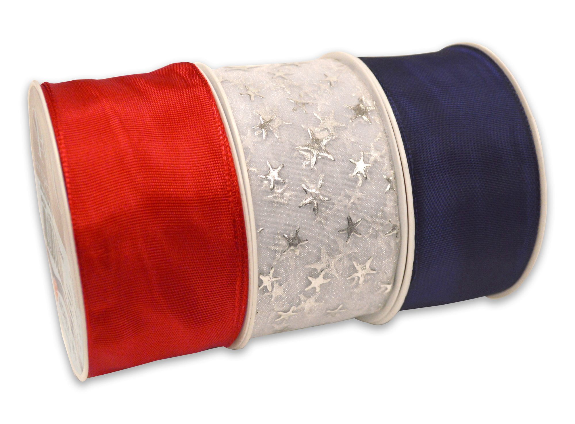 Morex Ribbon 24340P3-914 Wired Ribbon w/Stars AIS1 1.5" X Patriotic ...