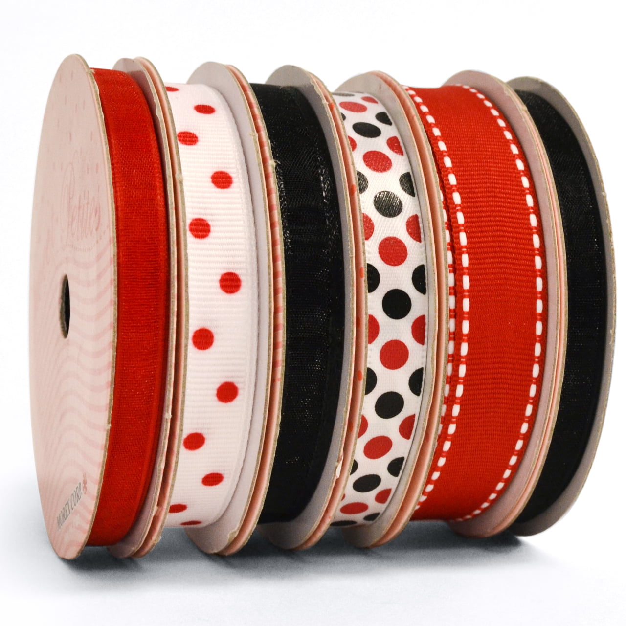 Morex Ribbon, 6-Pack Sweet Petite Ribbon, Red and Black - Walmart.com