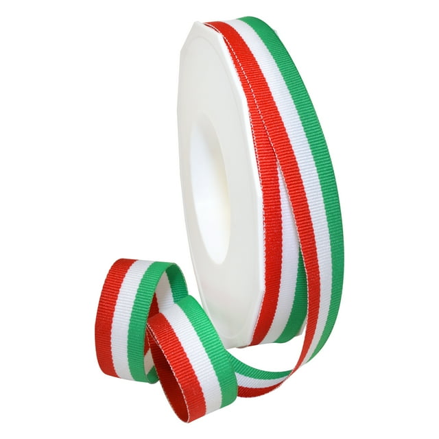 Morex Ribbon, Grosgrain Stripes Ribbon, 5/8 in x 20 yd, Italian ...