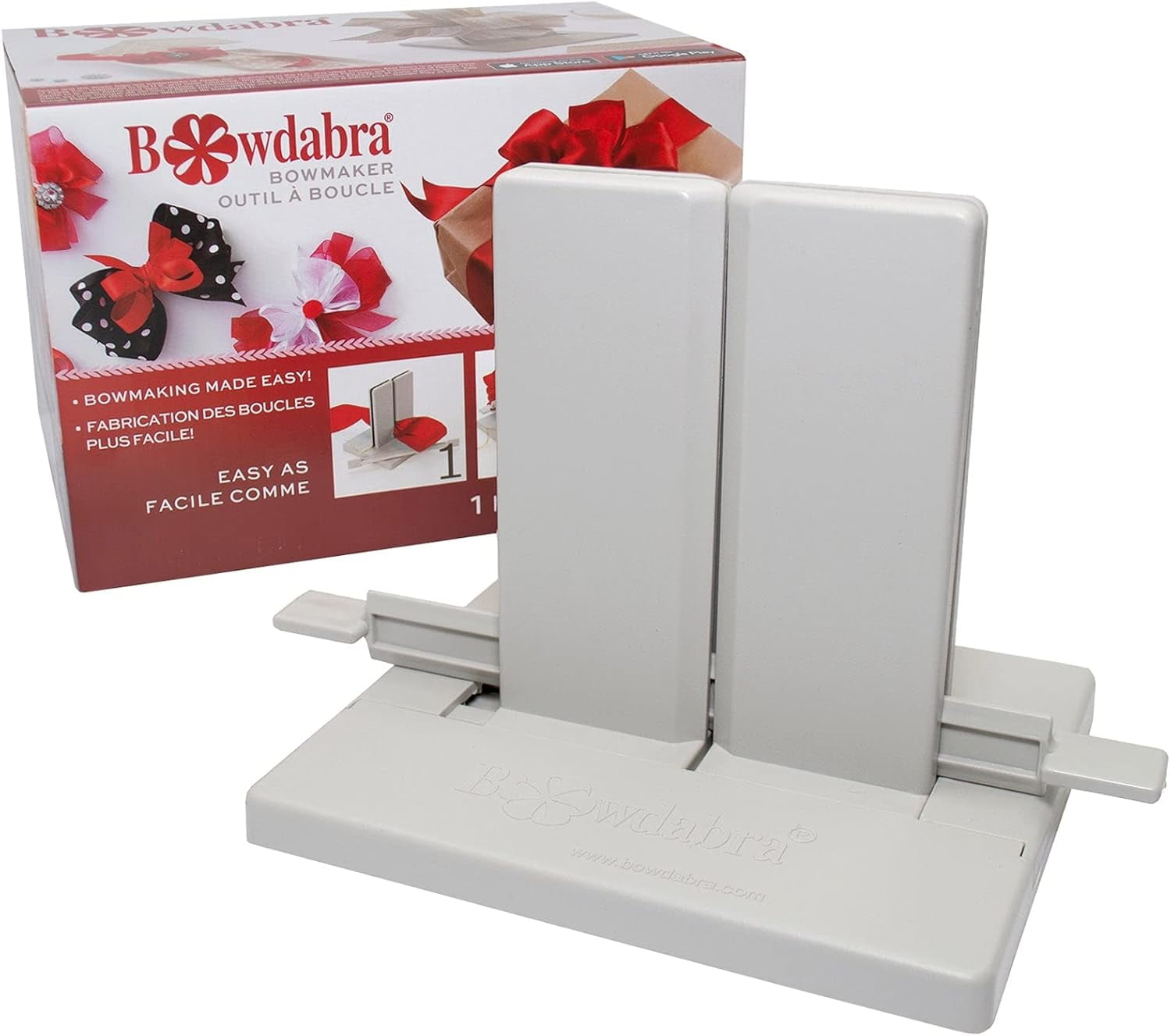 Morex Bowdabra Bow and Favor Maker - Easy Craft Making Supplies, Grey ...