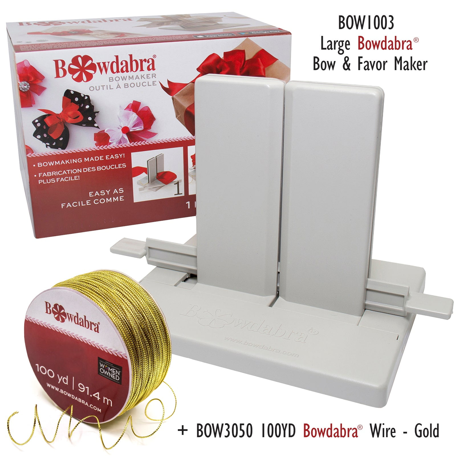 Morex x Bowdabra Combo, Bow & Favor Maker, and 100 yd Gold Wire - Walmart.com