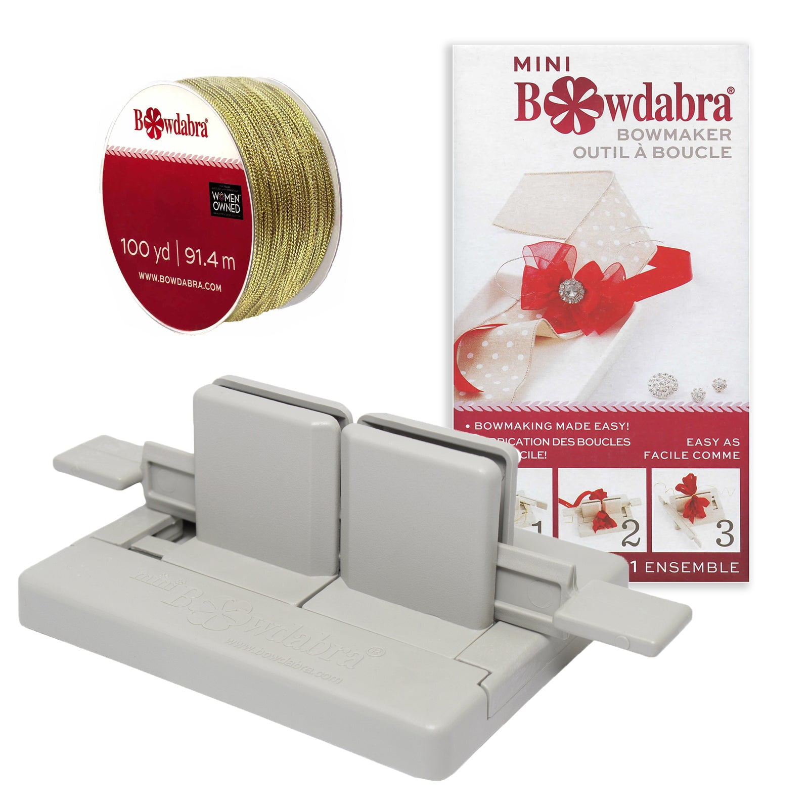 Morex x Bowdabra Combo, Mini Bow Maker, and 100 yd Gold Wire - Walmart.com