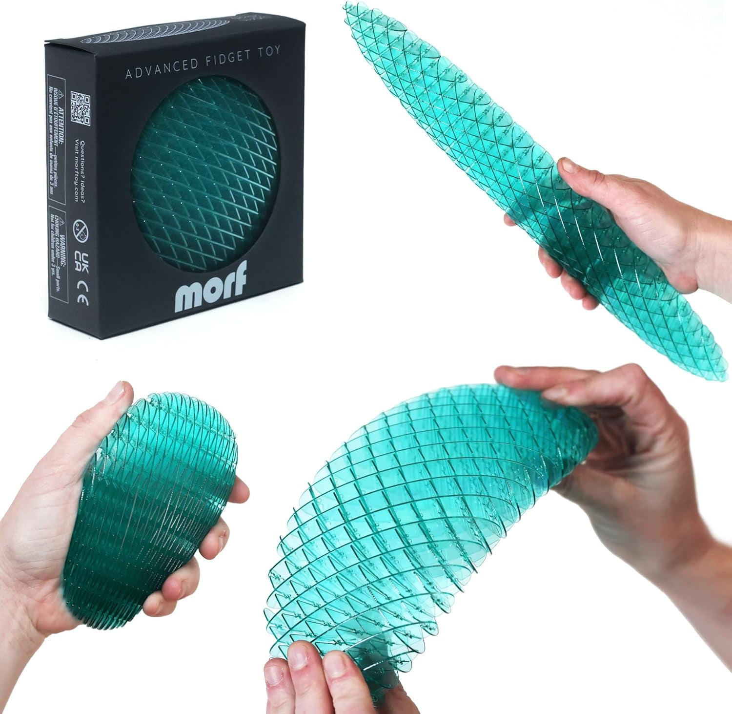 Morf Fidget Worm Toy - Desk Fidgets for Adults - Quiet Worm Fidget Toy ...