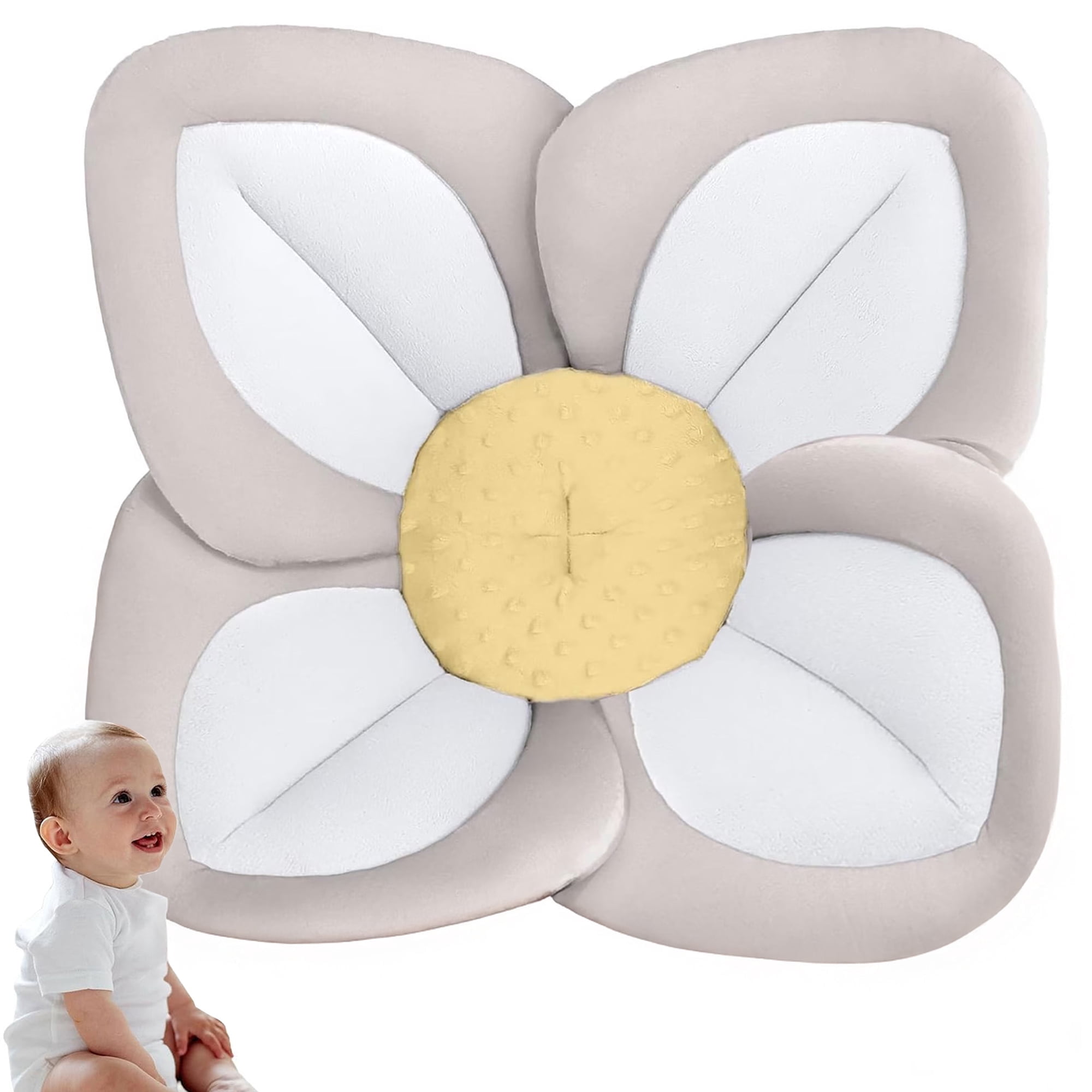 Morfone Baby Bath Seat, Soft Flower Bath Cushion for Newborns and ...