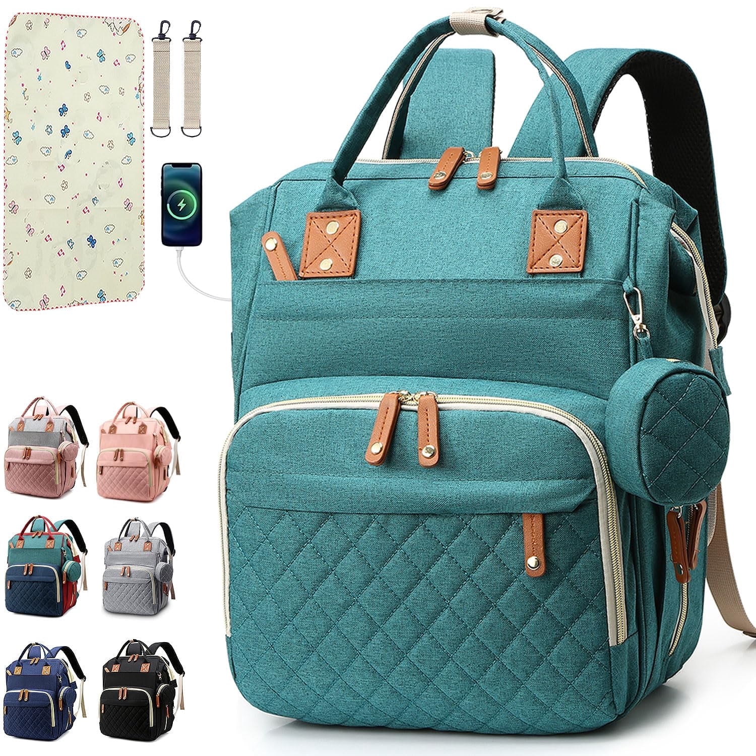 Morfone Baby Diaper Bag Backpack, Multifunction Waterproof Baby Bag ...