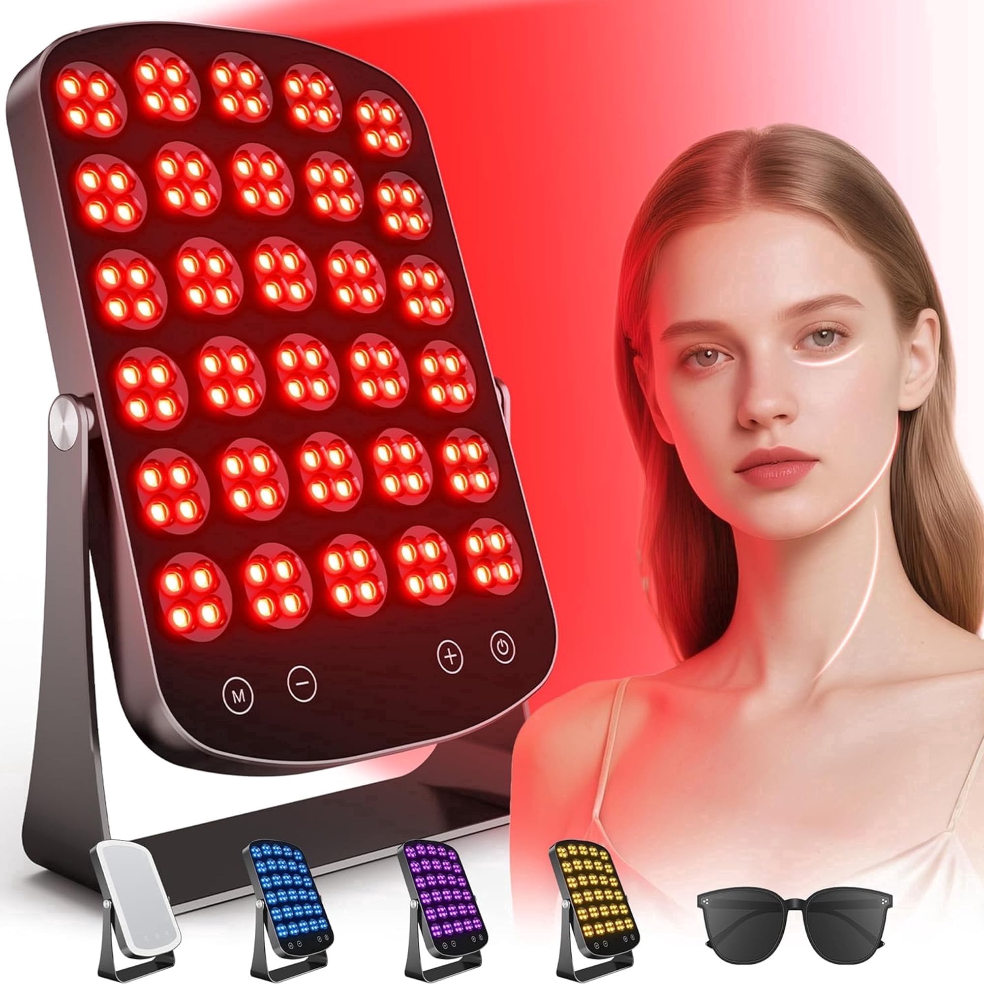 Morfone Red Light Therapy Panel, 120 LEDsRed & Near Infrared LED Light ...