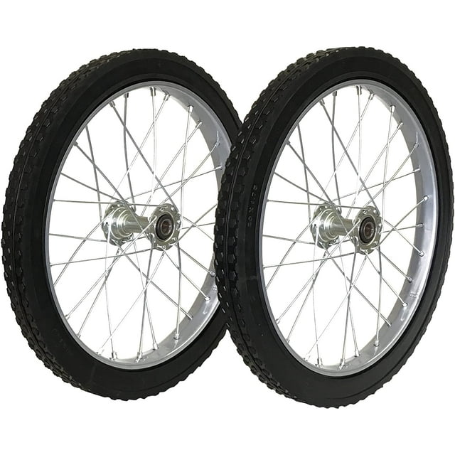 Morgan Cycle Heavy Duty Solid Rubber Cart Wheel and Axel Kit, 20 ...