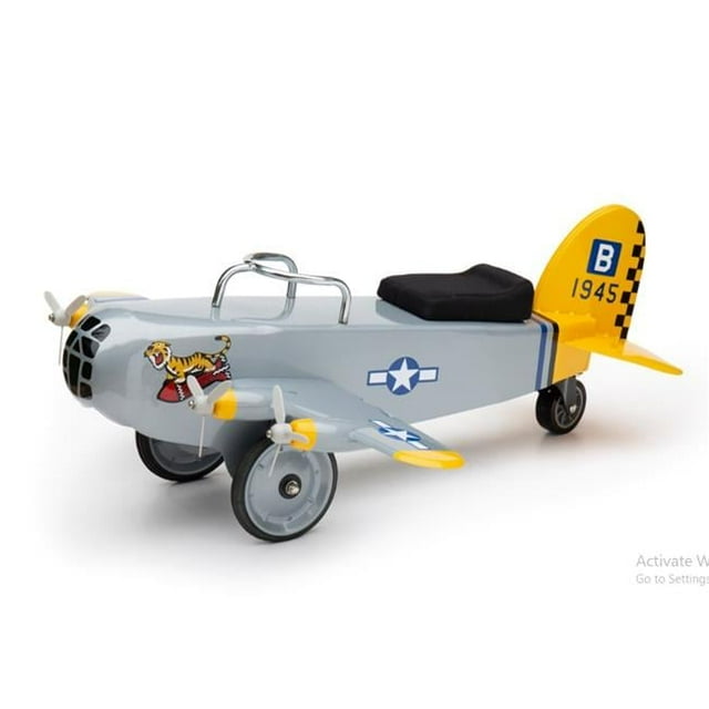 Morgan Cycle Kids Toy: Tiger Bomber 1945 Ride-on Aircraft, Gray ...