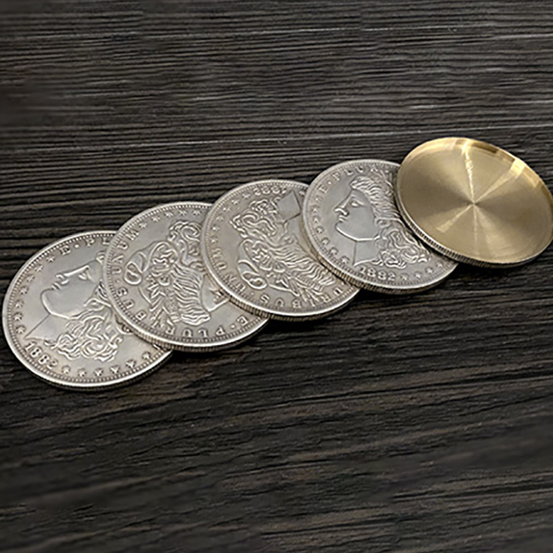 Morgan Dollar Shell and Coin Set (4 Coins) Magic Tricks Coins Vanish ...