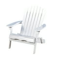 Morgan Folding Wood Adirondack Chair, White - Walmart.com