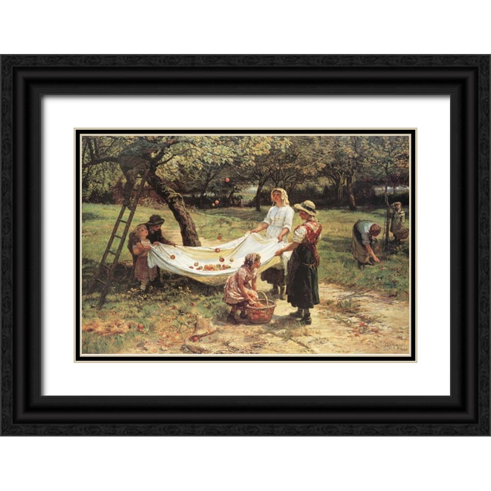 Morgan, Frederick 24x17 Black Ornate Wood Framed with Double Matting ...