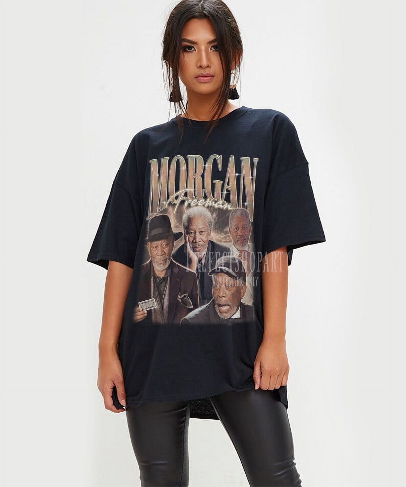 Morgan Freeman T-Shirt, Actor, Director, Narrator Red Morgan Freeman ...