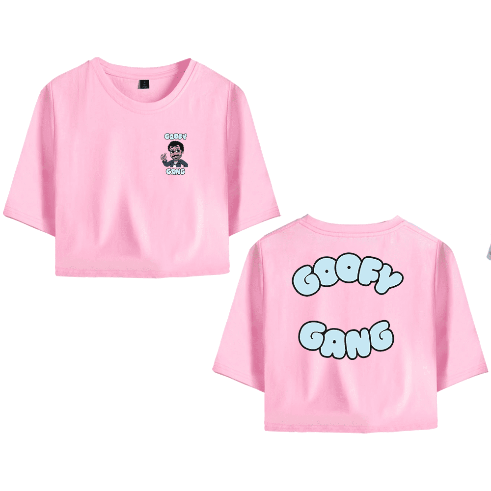 Morgan Jay Merch Goofy Gang Logo Crop Top T-shirt Suits Fashion Women ...
