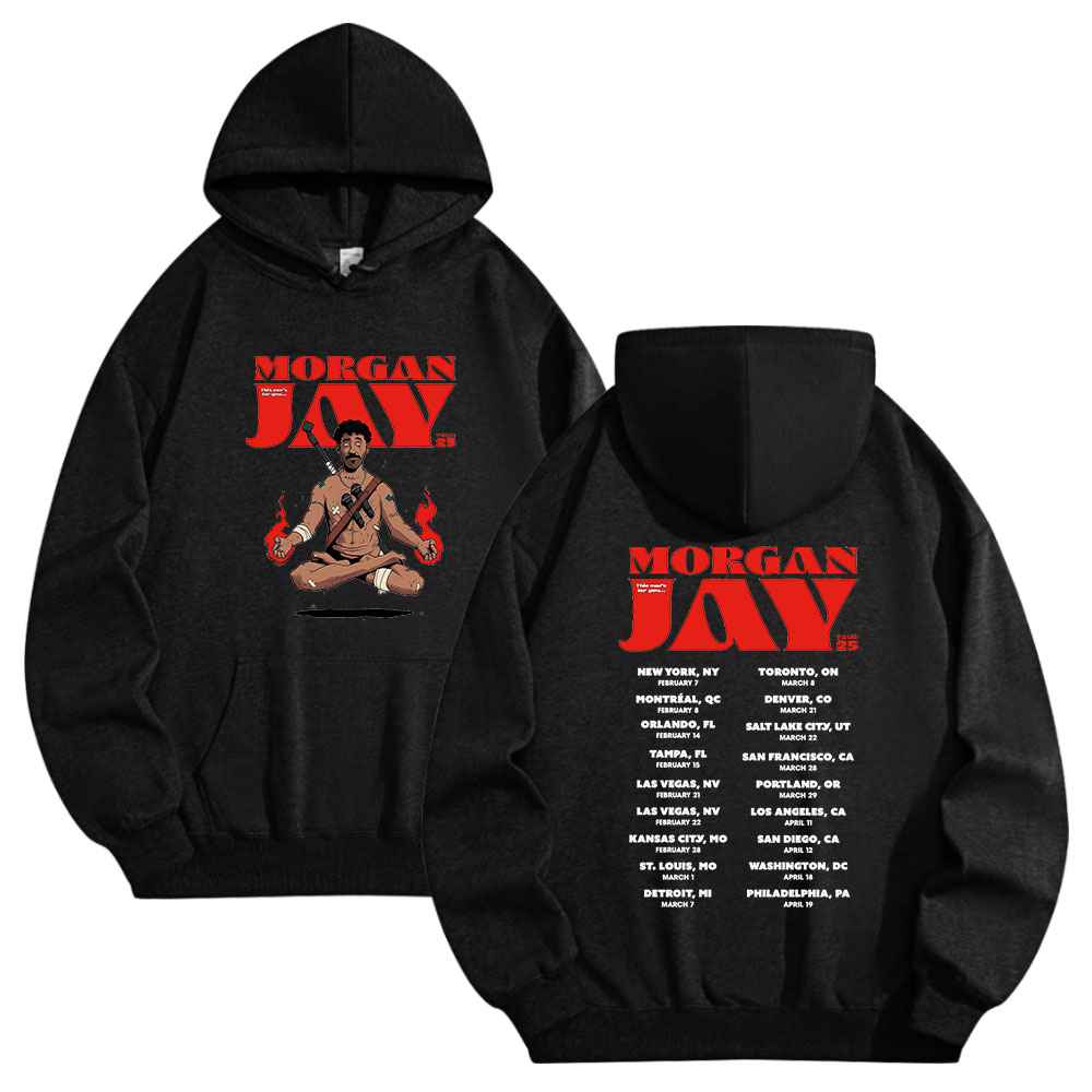 Morgan Jay Tour 2025 Hoodies Fashion Sweatshirts Vintage Pullovers Hip ...