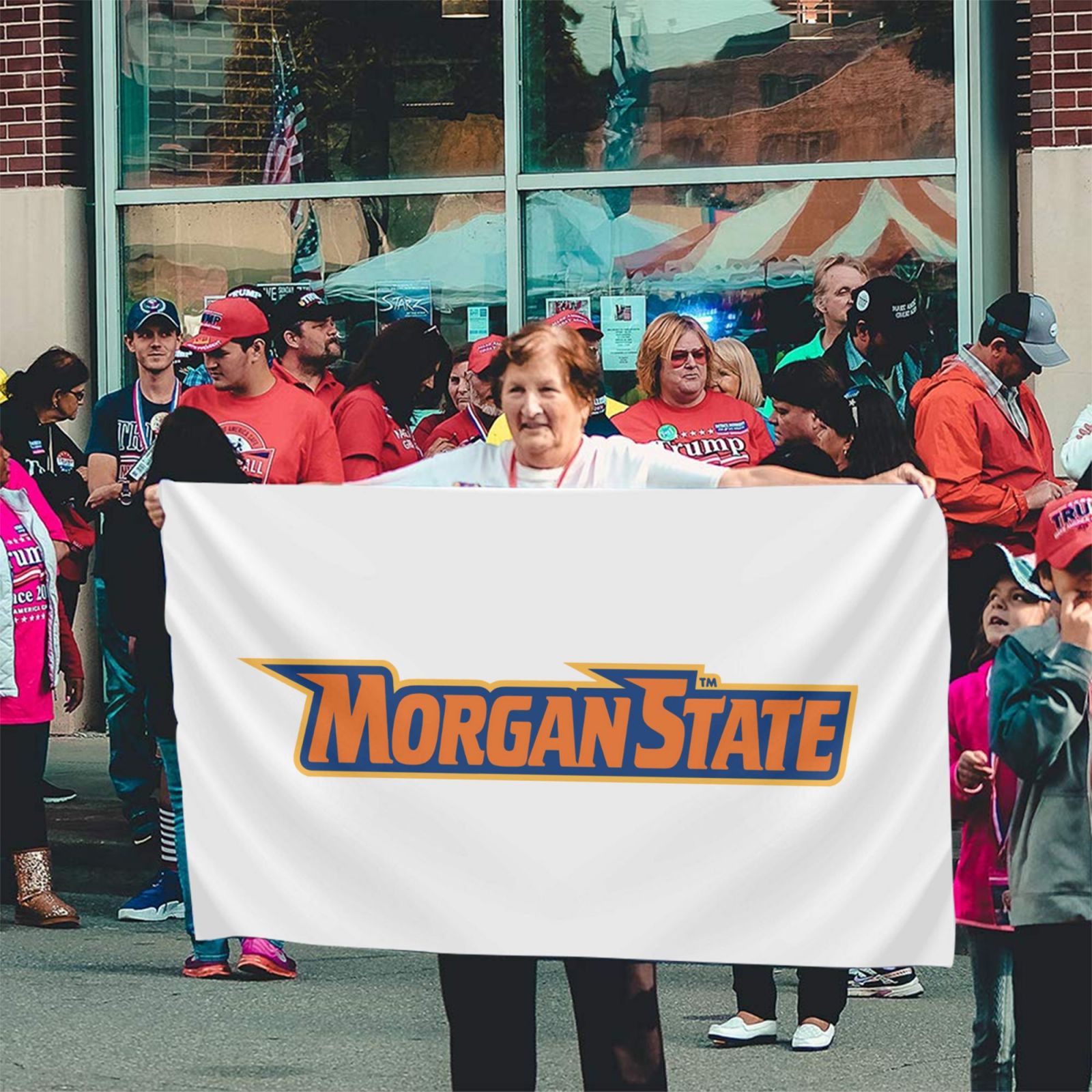 Morgan State University Logo Banner Breeze Flag Outdoor Flags Home Flag ...