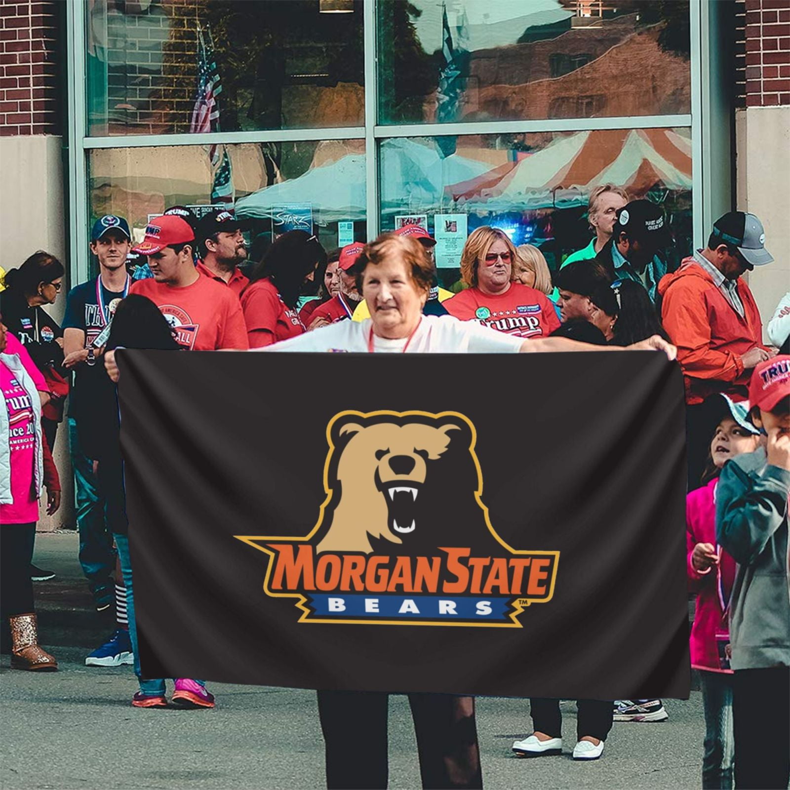 Morgan State University Logo Flag 3x5 Ft Holiday Banner Garden Yard ...