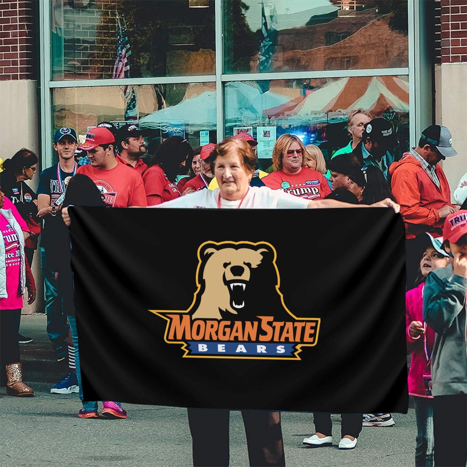 Morgan State University Logo Flag 3x5 Ft Holiday Banner Garden Yard ...