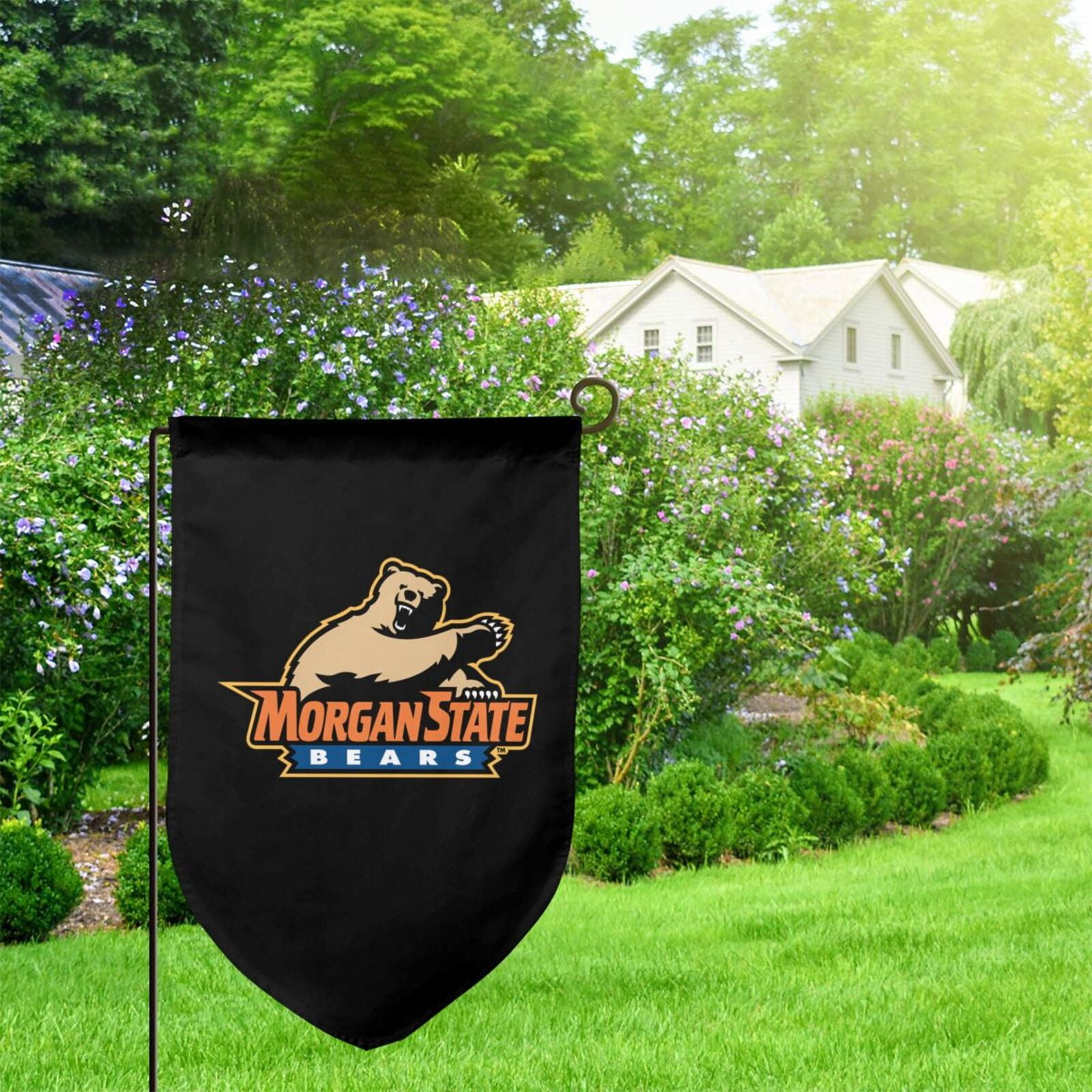 Morgan State University Logo Garden Flag Double Sided Banners For ...