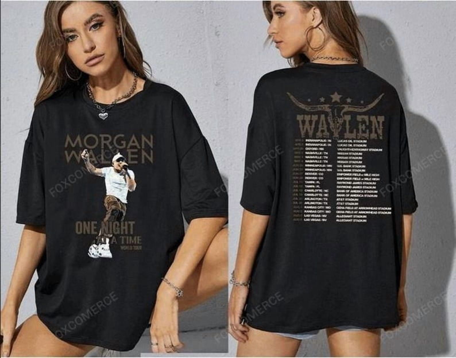 Morgan Wallen 2-Sided Tour Shirt, Country Music Graphic Tee - Walmart.com