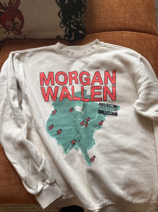 Morgan Wallen 2025 I’M The Problem Tour Reprint Sweatshirt - Walmart.com
