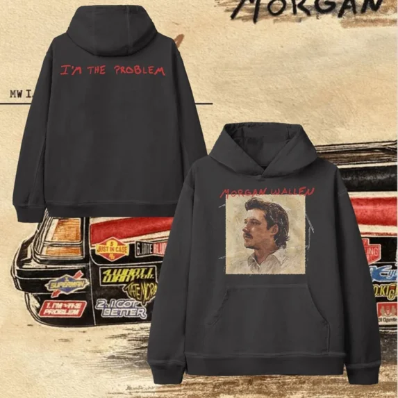 Morgan Wallen 2025 I’m the Problem Album Cover Tour Hoodie - Walmart.com