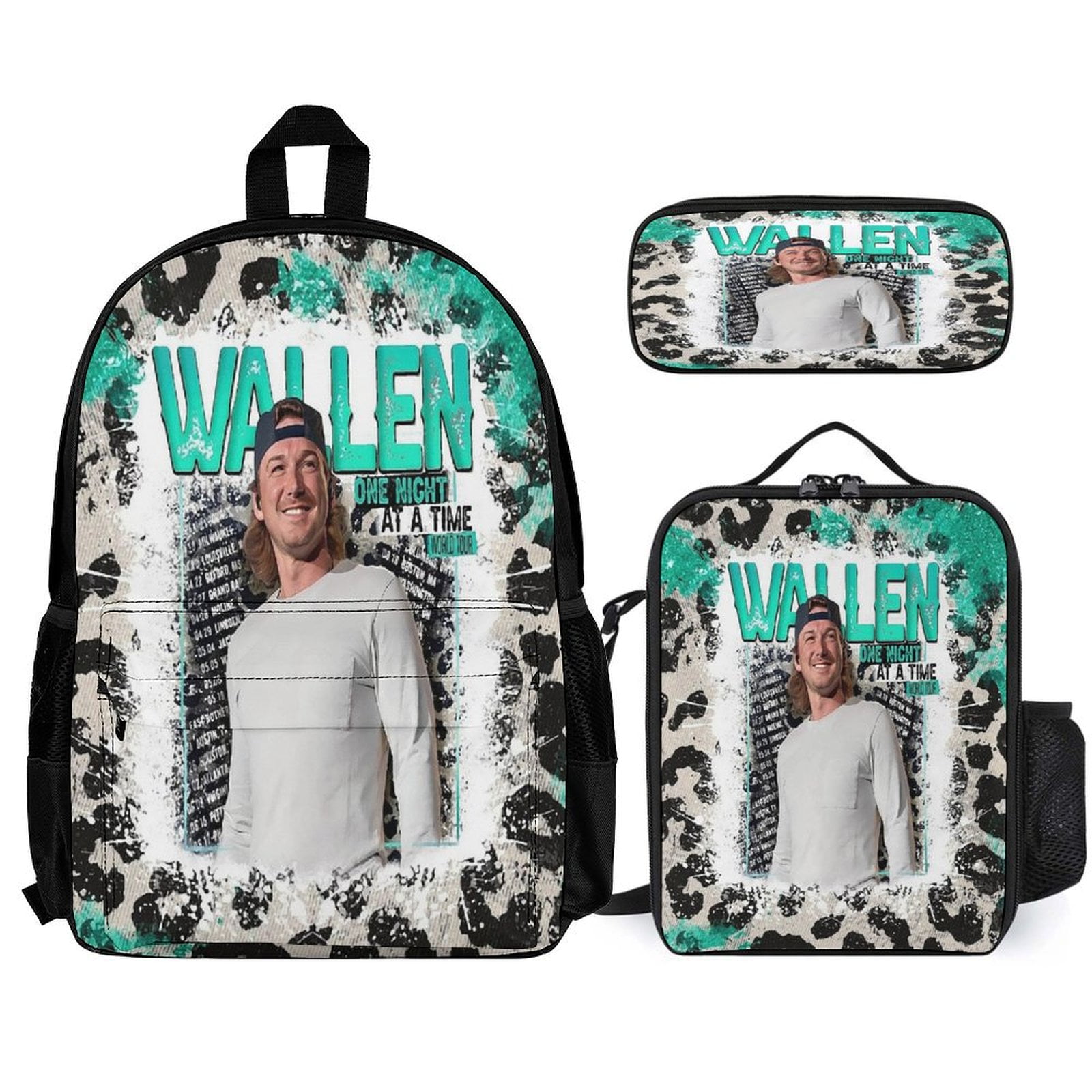 Morgan Wall-En Backpack Set Cartoon Bookbag Backpack with Lunch Box ...