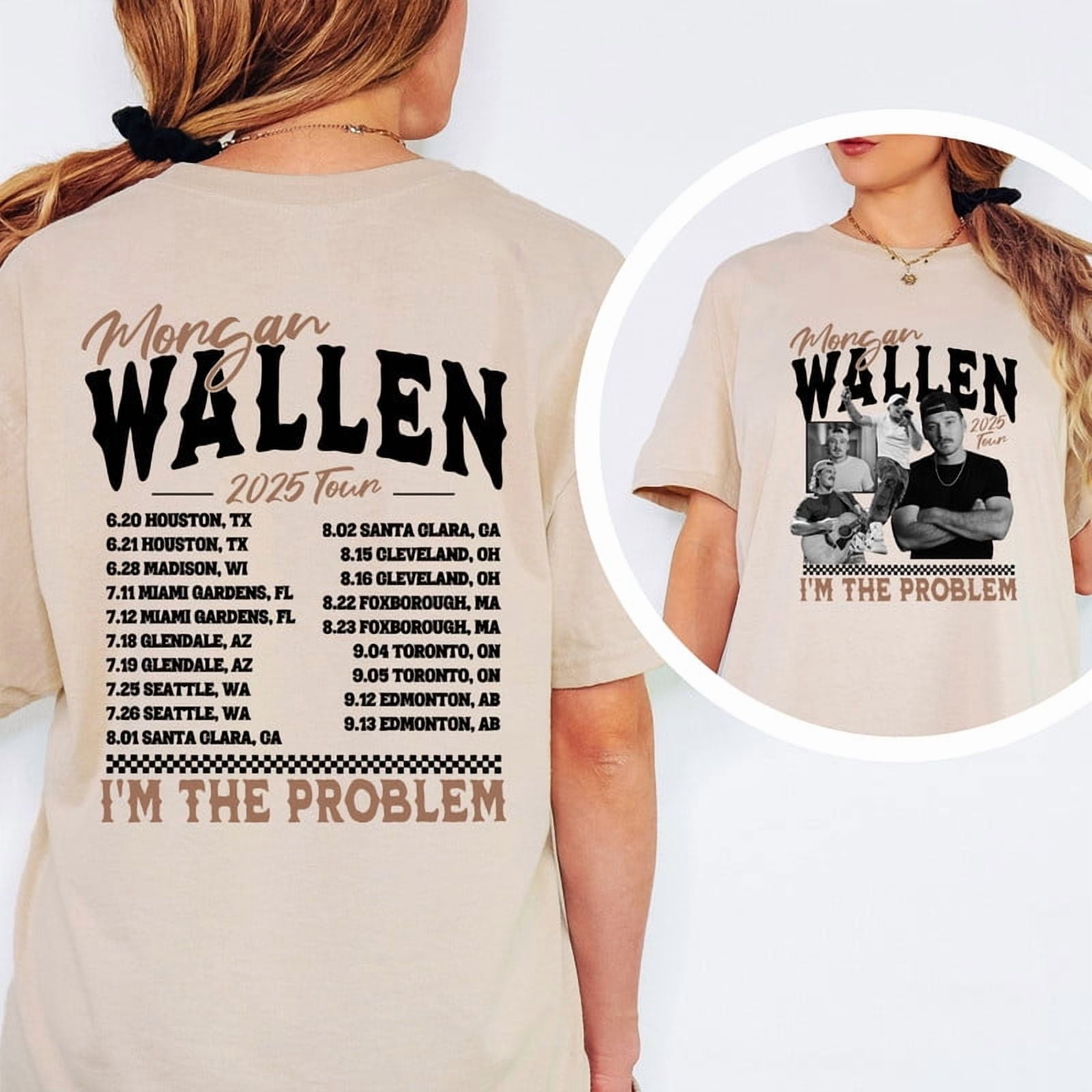 Morgan Wallen I'm The Problem 2025 Tour T-Shirt - Two-Sided Morgan ...