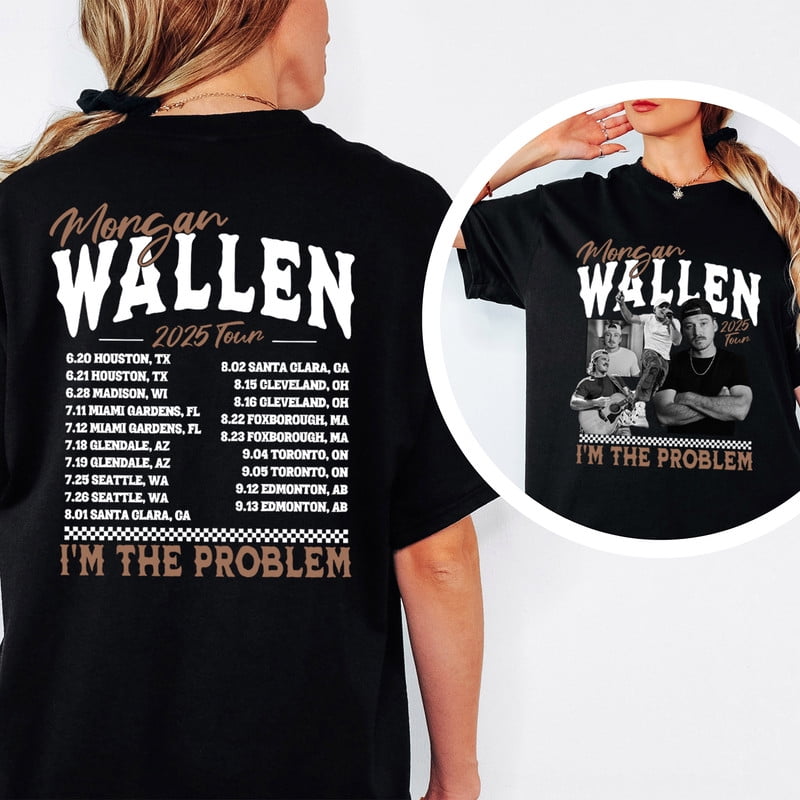 Morgan Wallen I'm The Problem 2025 Tour T-Shirt - Two-Sided Morgan ...