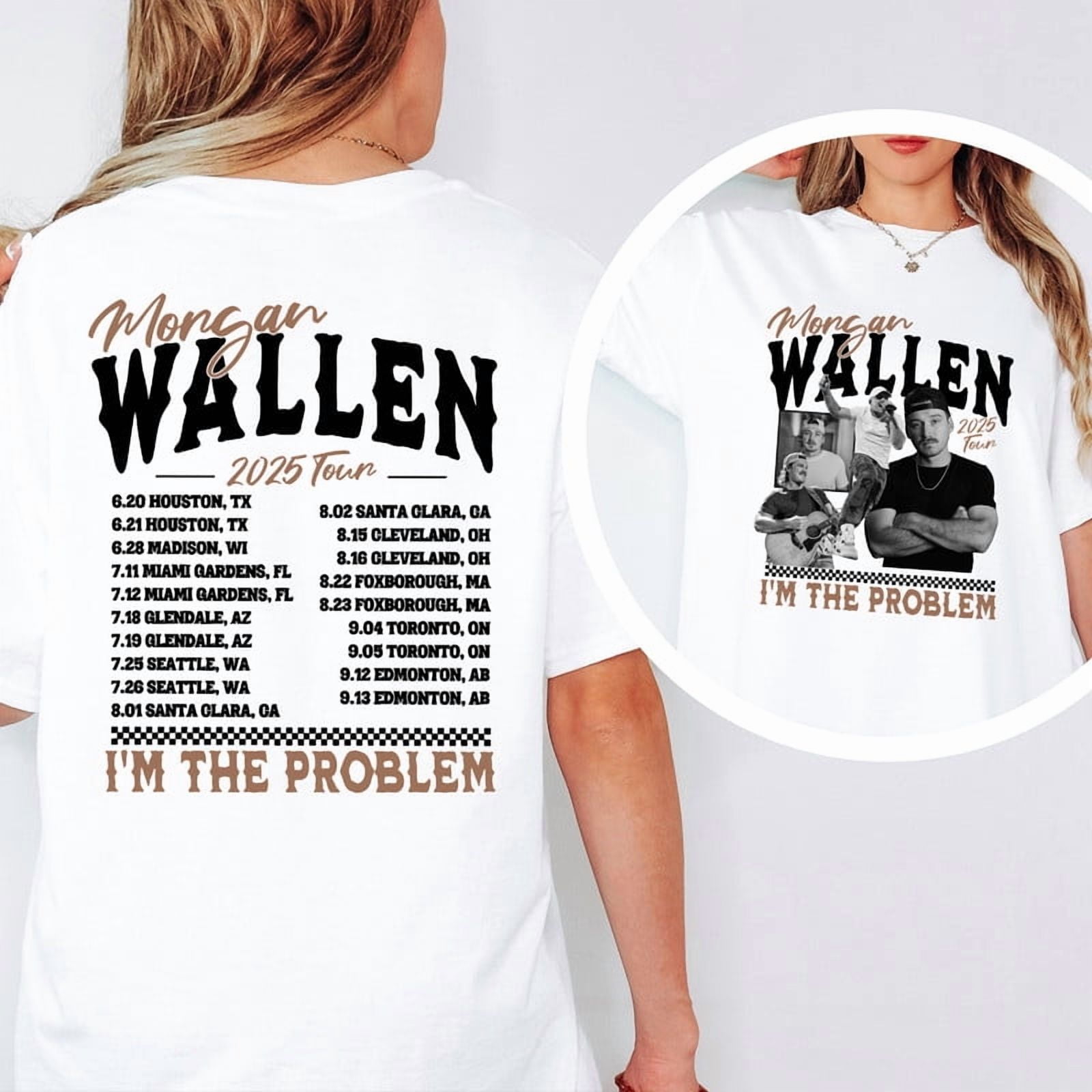 Morgan Wallen I'm The Problem 2025 Tour T-Shirt - Two-Sided Morgan ...