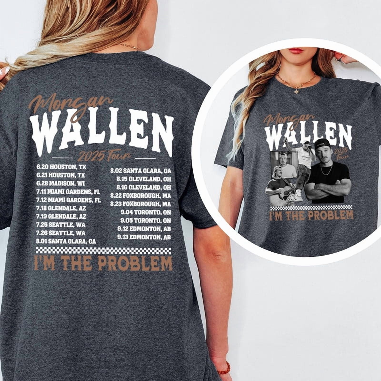 Morgan Wallen I'm The Problem 2025 Tour T-Shirt - Two-Sided Morgan ...