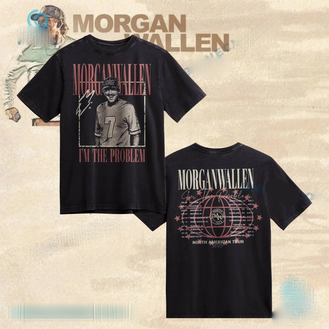 Morgan Wallen I’m The Problem North America 2025 Tour T-shirt - Walmart.com