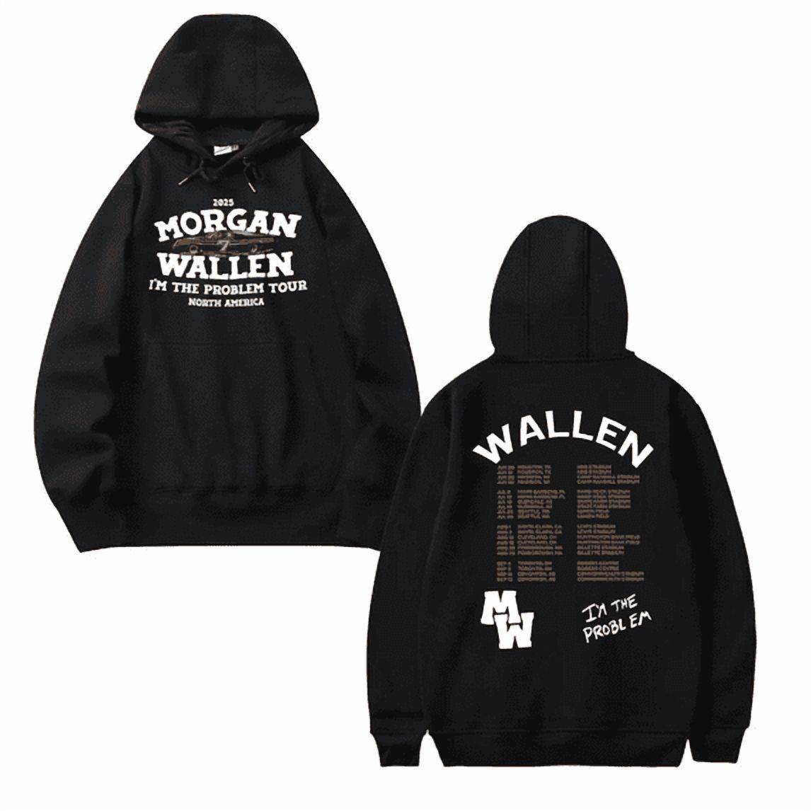 Morgan Wallen I'm The Problem North America Tour 2025 Hoodie,Casual ...