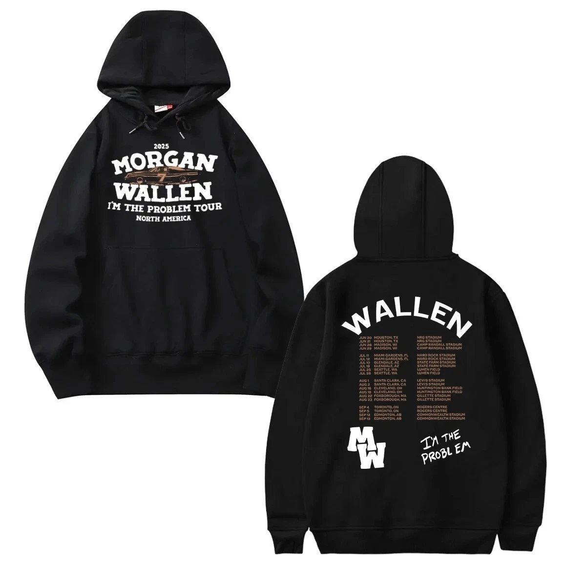 Morgan Wallen I’m The Problem North America Tour 2025 Hoodie Gifts Fan - Walmart.com