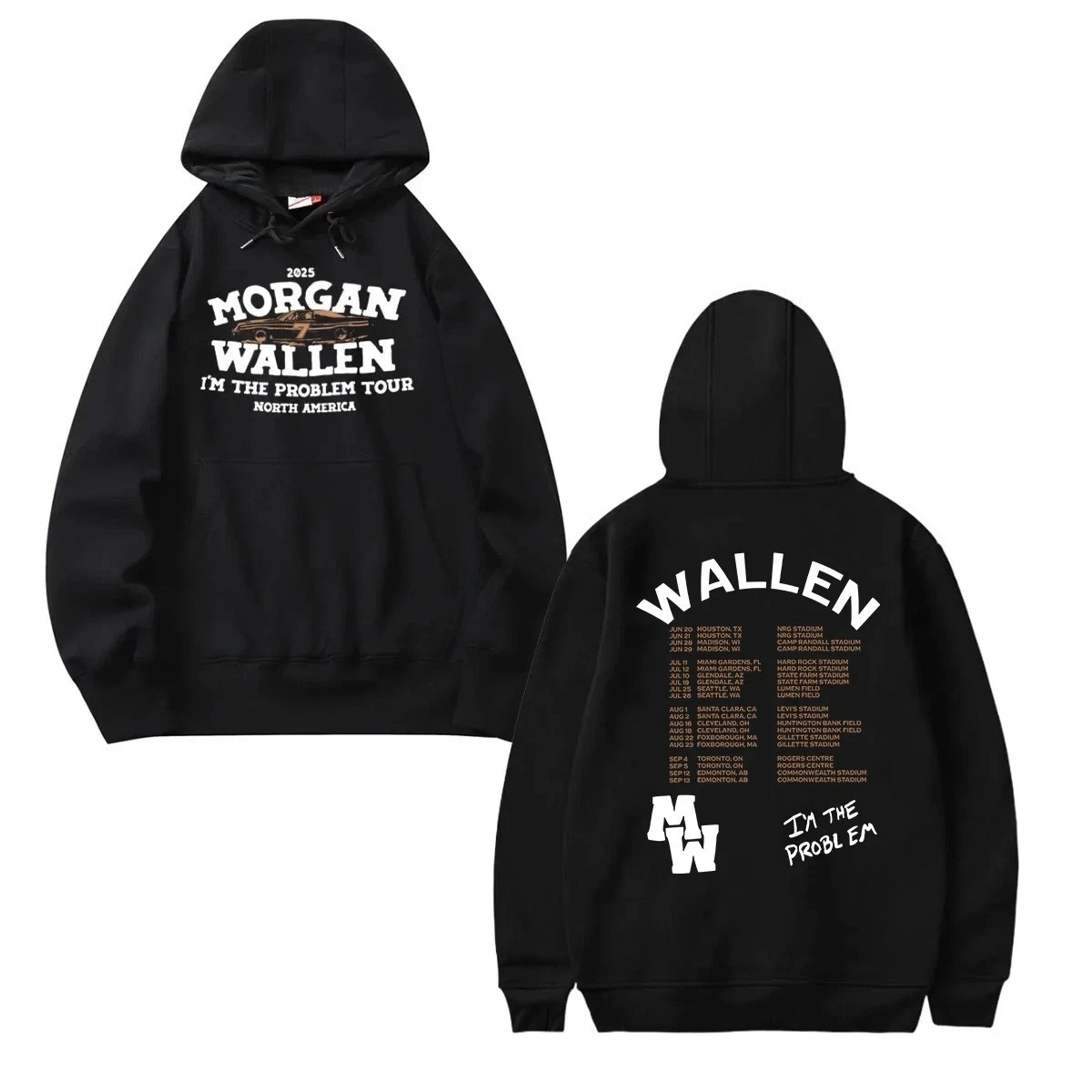 Morgan Wallen I’m The Problem North America Tour 2025 Hoodie Unisex ...