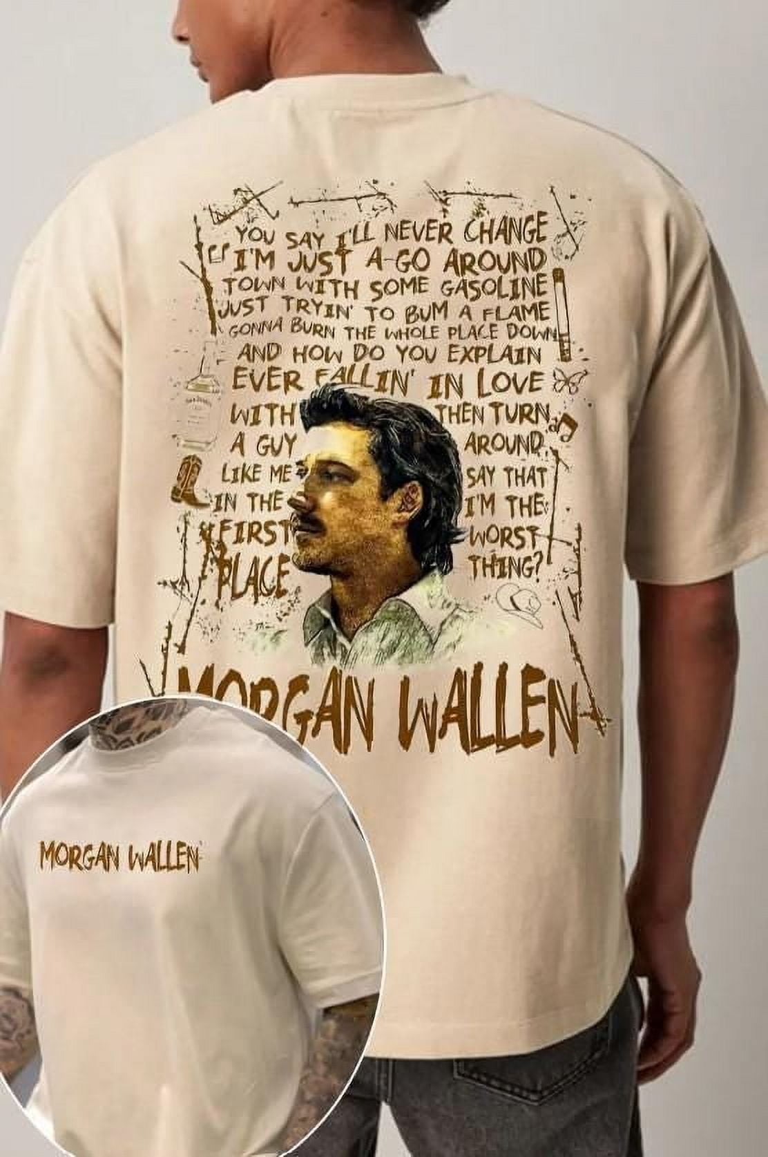 Morgan Wallen cartoon tour Shirt, i'm the problem tour shirt, Morgan ...