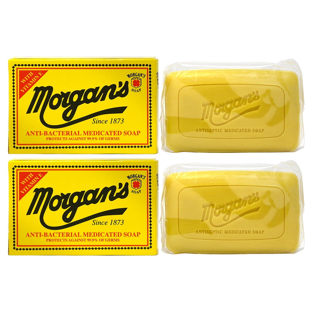 Morgan’s Anti-Bacterial Medicated Soap with Vitamin E 80g/2.8oz (Pack ...
