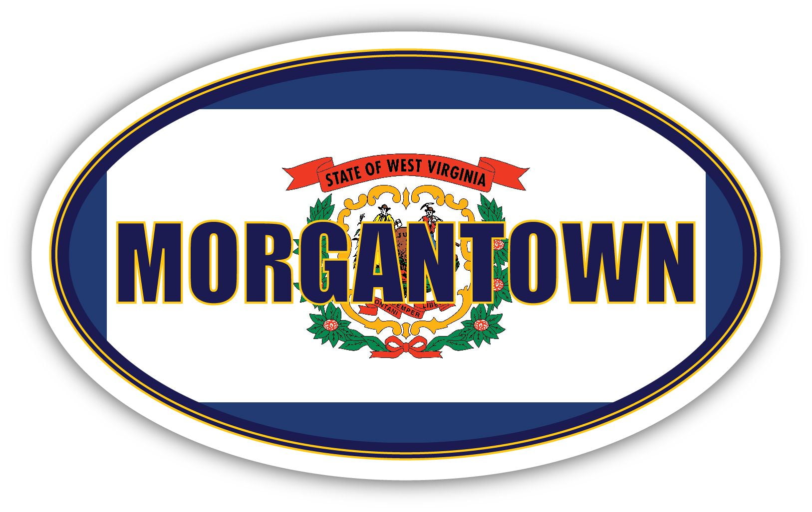 Morgantown City West Virginia State Flag | WV Flag Monongalia County ...