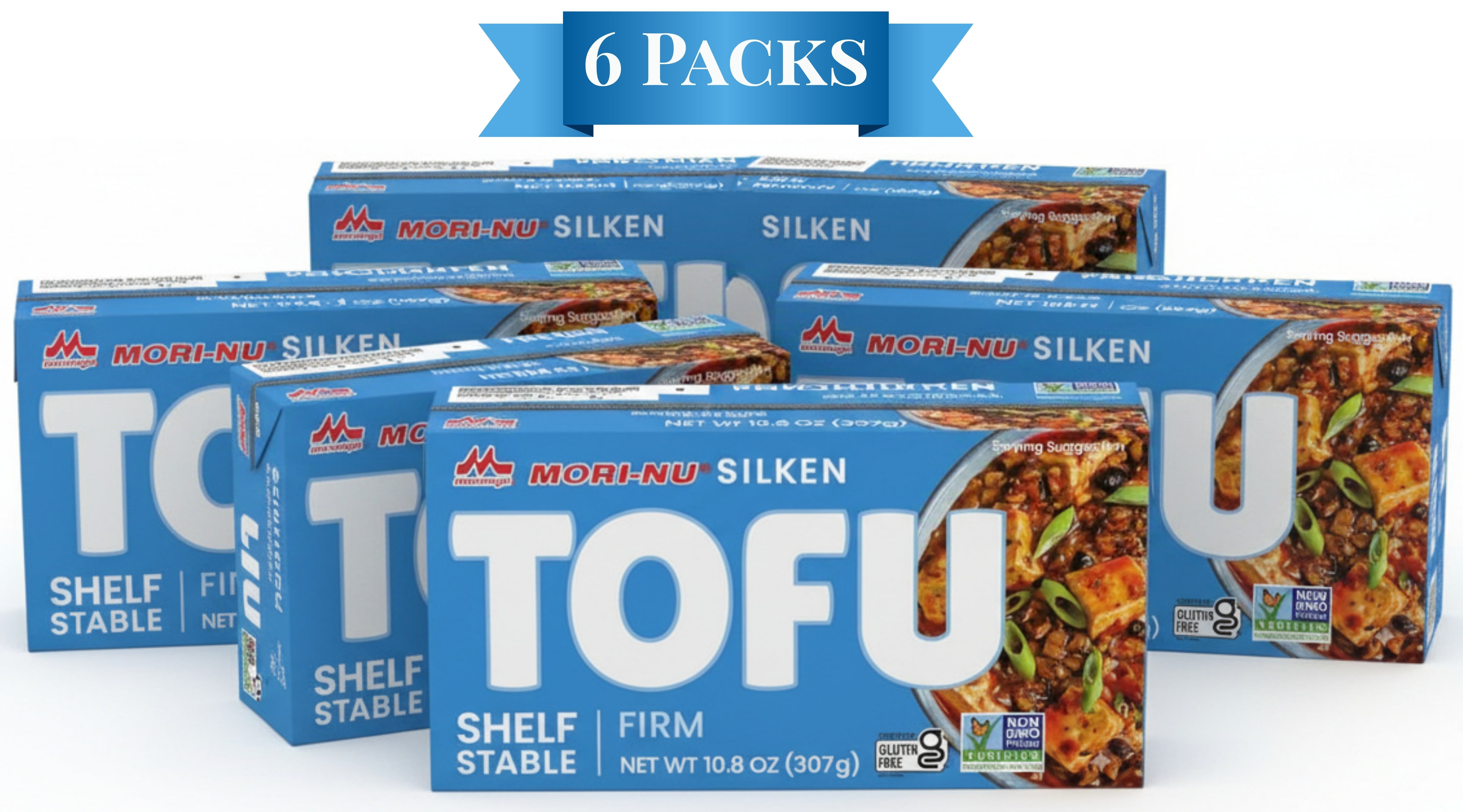 Mori-Nu Silken Firm Tofu, Shelf Stable Plant Protein, 10.8 oz (Pack of ...