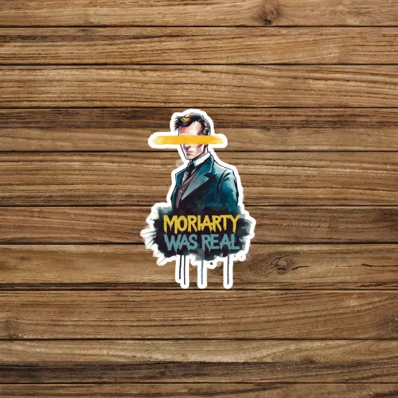 Moriarty Was Real Sherlock Holmes Villain Watercolor Stickerphone Decal Water Bottle Stickers ...