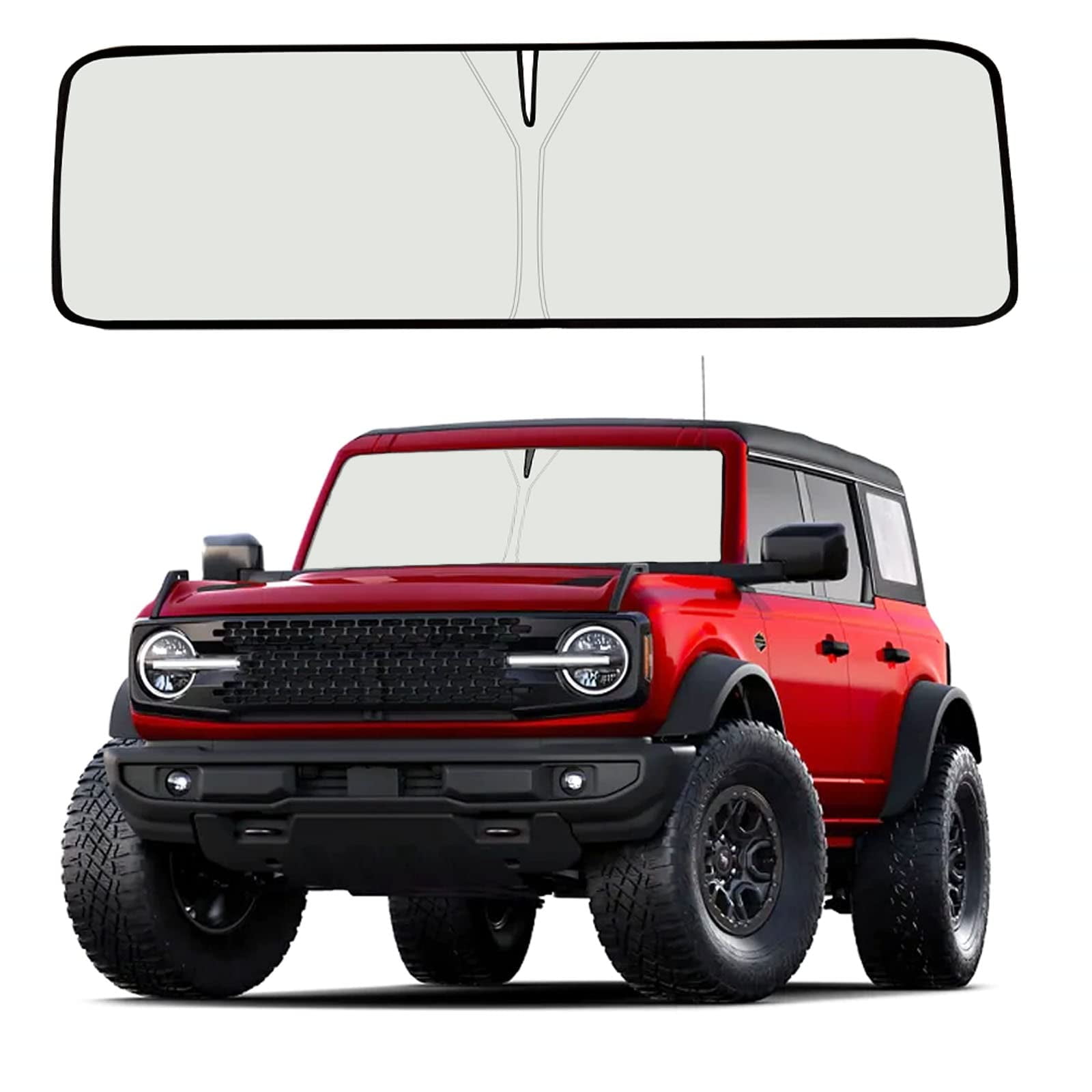 Moricere Upgrade Windshield Sun Shade for Ford Bronco 2021-2023 ...