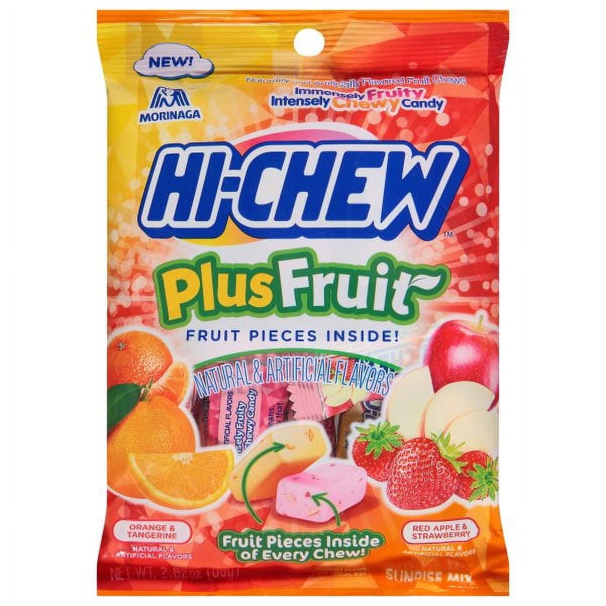 Morinaga, Fruity Chewy Candy, Plus Fruit 2.82oz/80g, Assorted Flavors ...