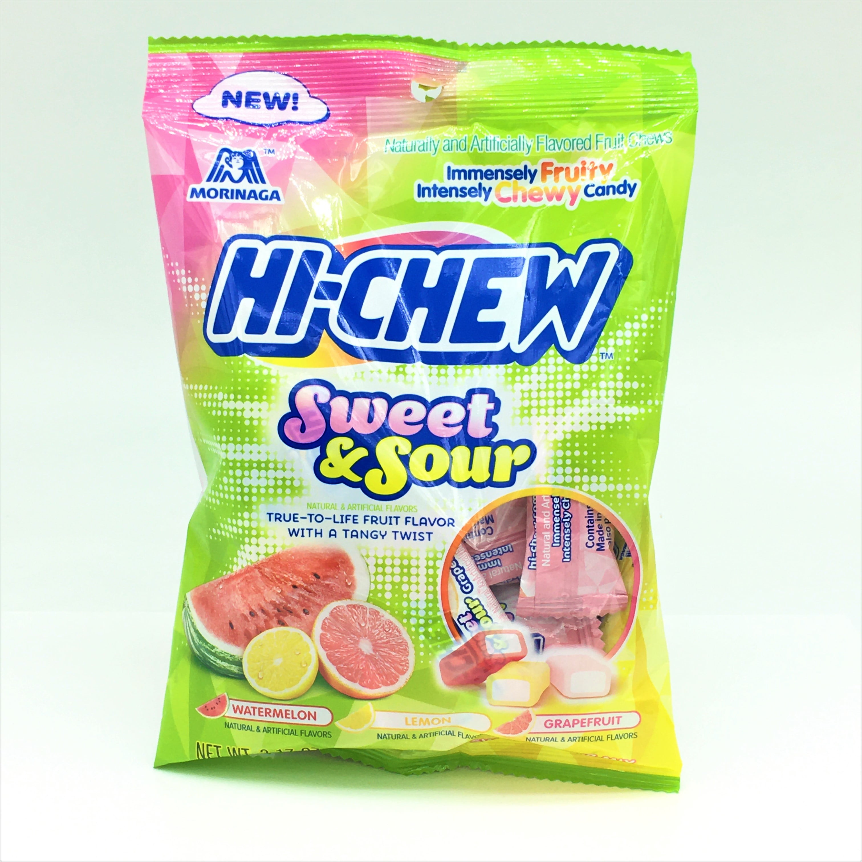 Morinaga Hi-Chew Fruity Chewy Candy, Sweet Sour Mix, 3 Flavors, 3.17 oz ...