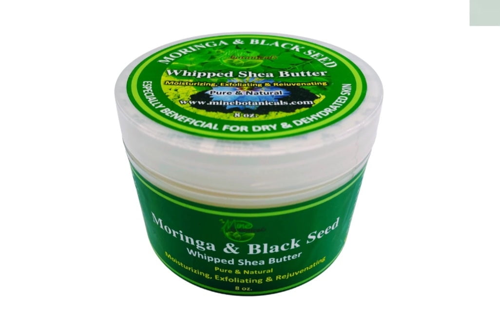 Moringa & Black Seed Oil & Honey Whipped Scented Shea Butter 8 oz ...
