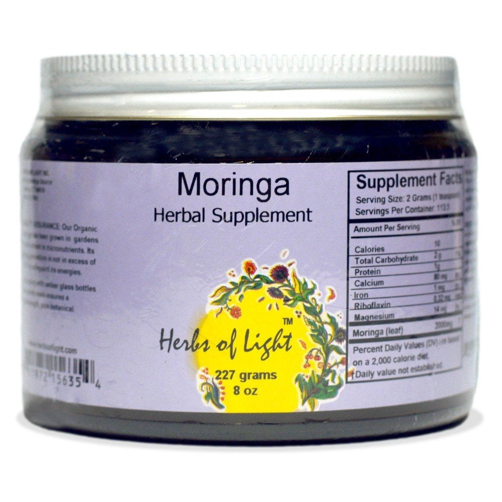 Moringa Botanical Super Food Herbs of Light 8 oz Powder - Walmart ...