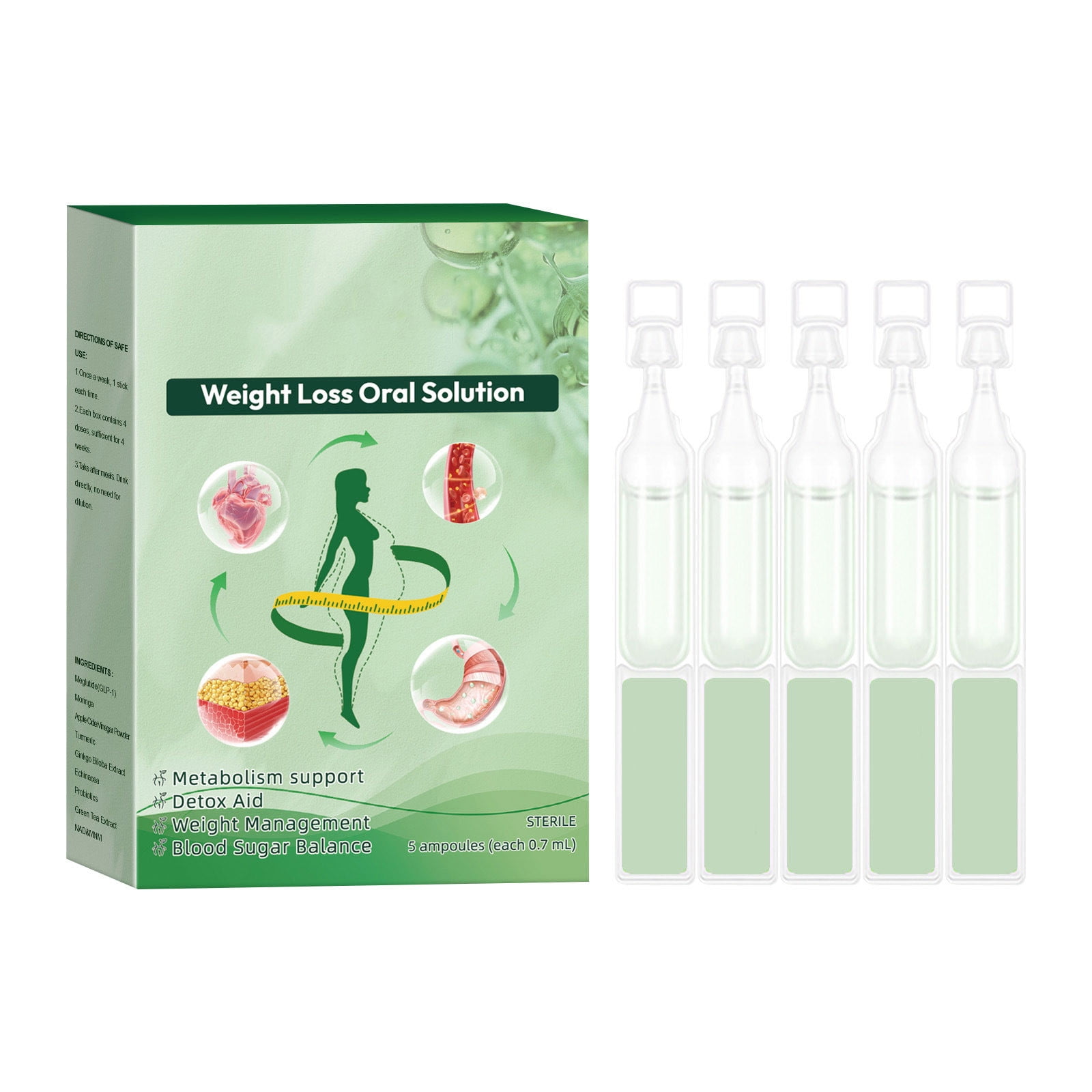 Moringa GLP-1 Natural Portable Oral Solution Drops for Men and Women ...