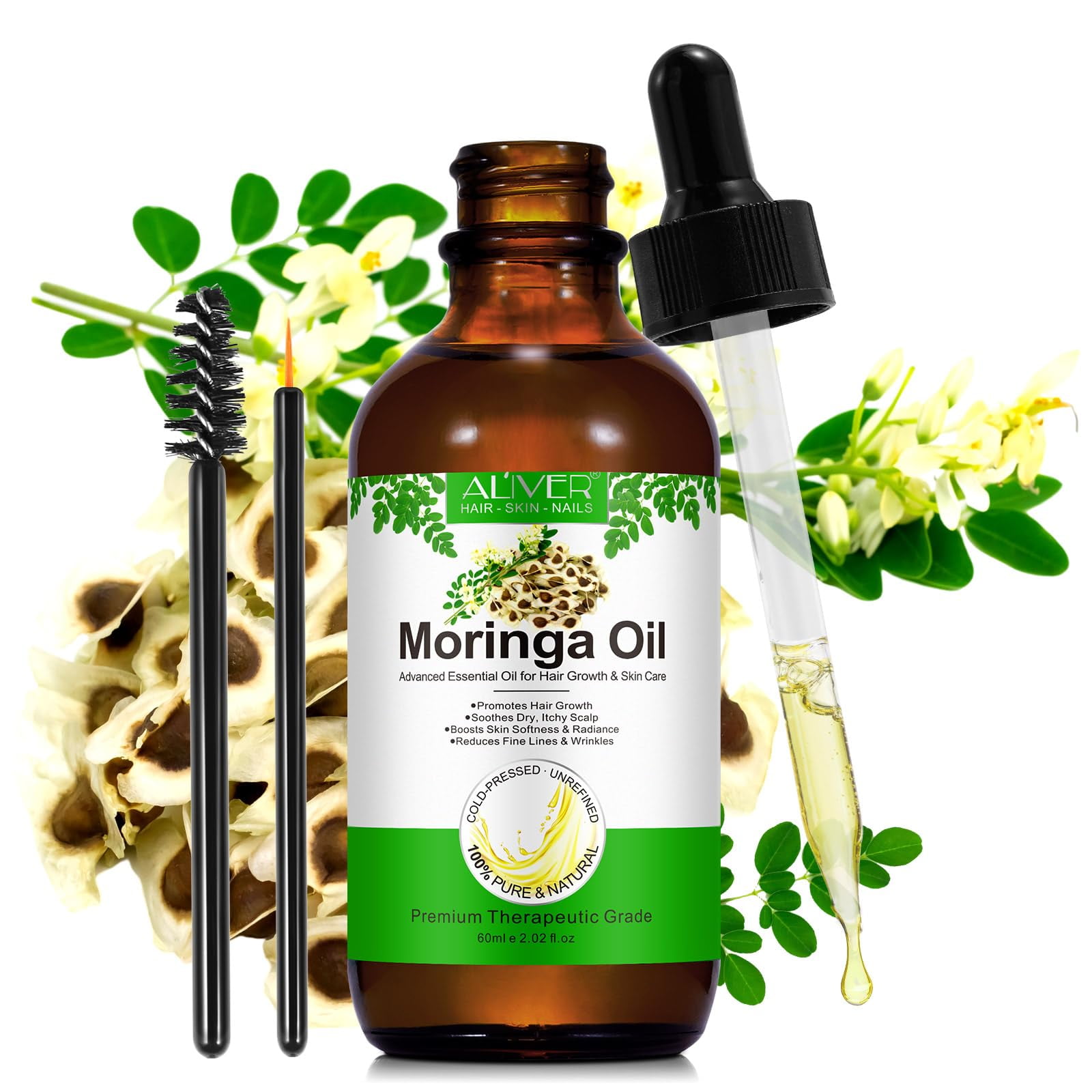 Moringa Oil - Natural SBF3 Organic Moringa Oil, Moringa Seed Oil For ...